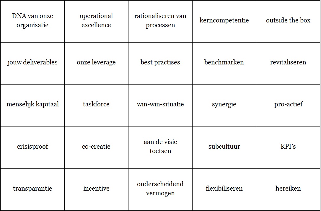 Lachen om de taal van managers: bullshit bingo | Intermediair